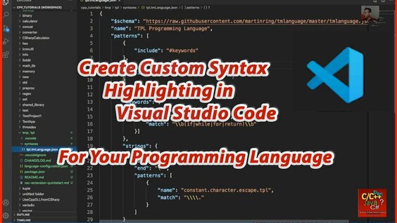 Create Custom Syntax Highlighting In Vs Code Programming Language Software Coding Erofound 