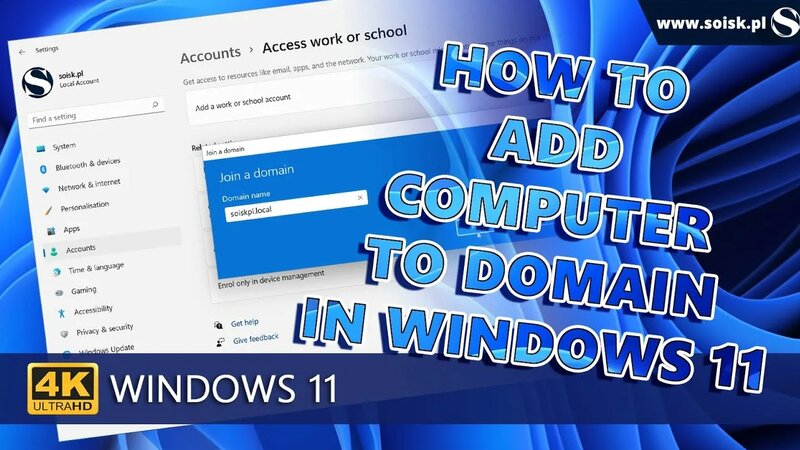 How to add computer to domain in Windows 11. - Yandex Video aramada ...