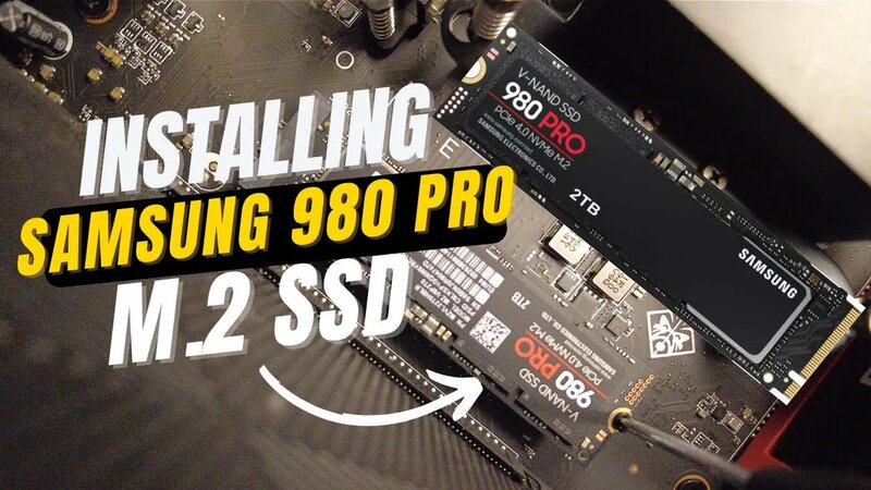 Installing Samsung 980 PRO 2TB PCle Gen 4X4 NVMe Gaming Internal Solid ...