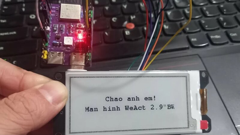 ePaper 2.9" 2 colors black/white from WeAct. - Смотреть онлайн в поиске ...