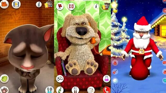 Talking Tom Vs Talking Ben Vs Talking Santa Claus iPad iOS Gameplay HD ...