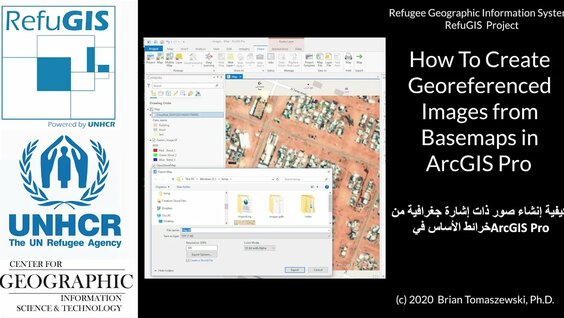 How To Create Georeferenced Images from Basemaps in ArcGIS Pro #maps #gis #refugis... - EroFound