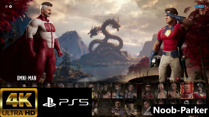 MK1 PS5 Mortal Kombat 1 Peacemaker Vs Omni-Man геймплей - Смотреть ...