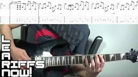 Poison Alice Cooper Guitar Intro Tab Lesson | Scrolling PDF - Смотреть ...