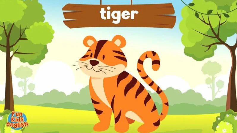 Zoo Animals Vocabulary Chant for Children Fun English for Kids — Видео ...