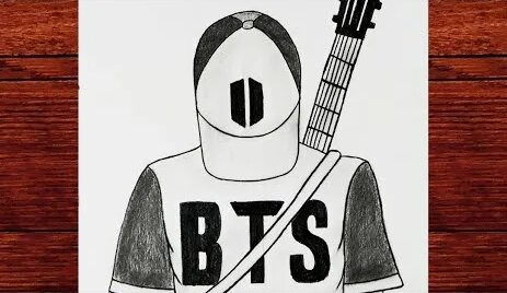 BTS Army Drawing Easy / Bts Army Çizimi Kolay Karakalem Çizimleri 2022 ...