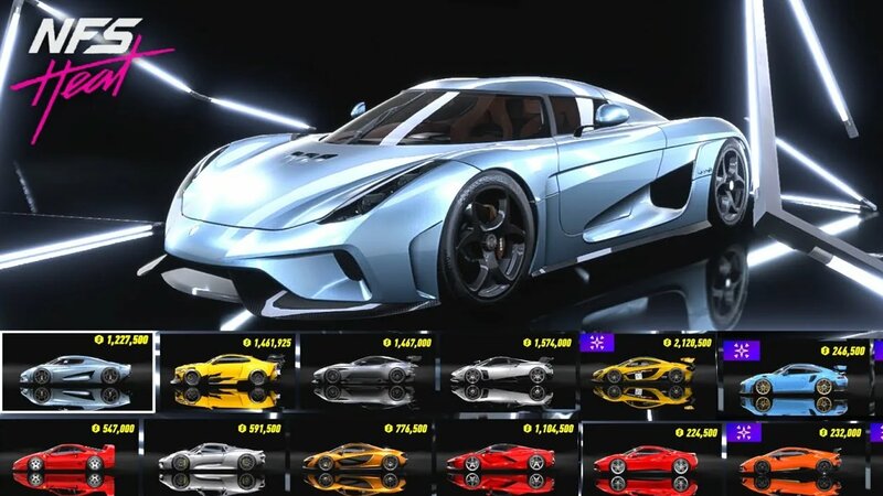 NFS Heat All Cars - Full Car List With Price & Manufacturer - Смотреть ...