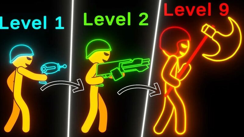 160. Битва стикменов | Level Up Stickman Battle | Кто победит ...