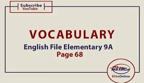 English File Elementary 9A Vocabulary page 68 - Смотреть онлайн в ...