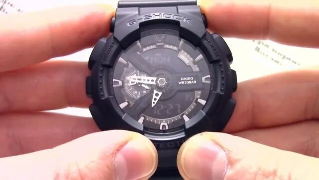 Часы Casio G-Shock GA-110-1B [GA-110-1BER] - Инструкция, как настроить | Watch-Forum.RU ...