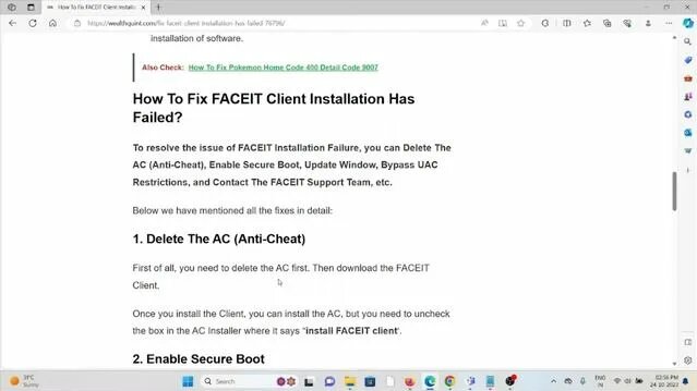 How To Fix Faceit Client Installation Has Failed - Смотреть онлайн в поиске Яндекса по Видео