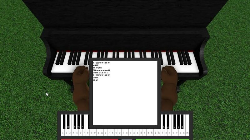 Erika Roblox piano sheets (easy version, Read pinned comment ...
