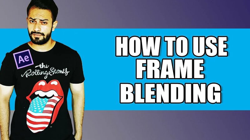 After effects tutorial || How to use Frame Blending - Yandex Video ...