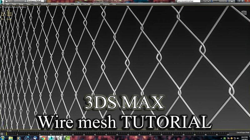 3DS MaX Tutorial - Modeling Wire Mesh with spline - Смотреть онлайн в ...