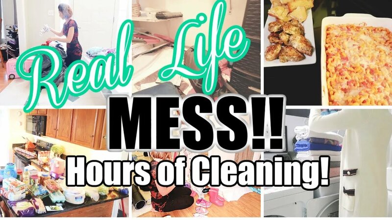 Real life mess! | extreme clean with me! | deep cleaning my house ...