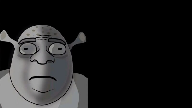 Шрек 2D (Жуткие Лица) Шаблон. Shrek 2D(creepy facese) Sample ...