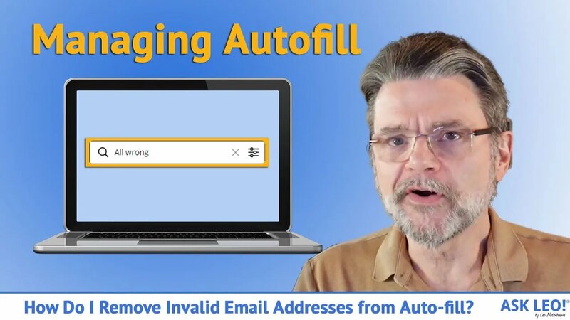 How Do I Remove Invalid Email Addresses from Auto-fill? - Yandex Video ...