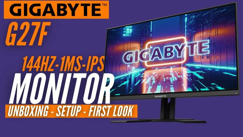 Gigabyte G27F 27" 144Hz 1ms IPS FHD Gaming Monitor (Unboxing, Setup and ...