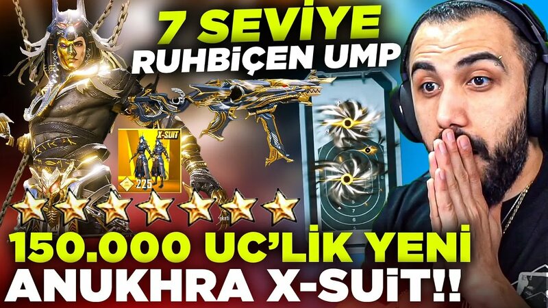 7 seviye anukhra x-suit geldi firavun x-suit geri döndü (150.000 UC ...