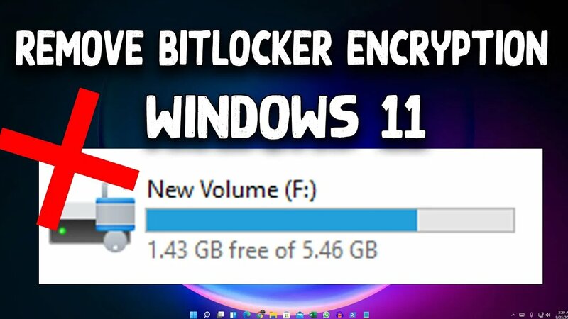 How To Remove/Disable Bitlocker Encryption In Windows 11 - Смотреть онлайн в поиске Яндекса по Видео