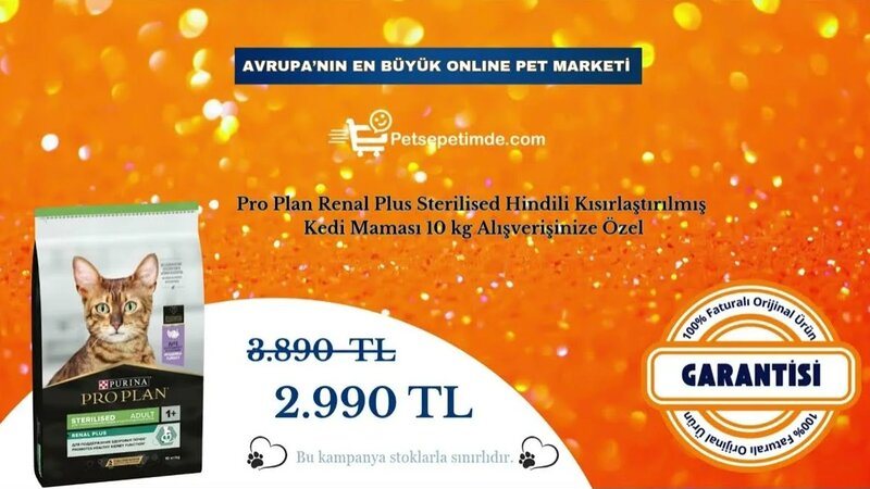 Pro Plan Renal Plus Sterilised Hindili Kısırlaştırılmış Kedi Maması 10 ...