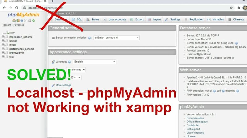 How to fix localhost and phpmyadmin not opened with xampp - Yandex ...