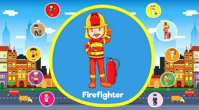 Learn Jobs & Occupations for Kids | Video Flash Cards | Kindergarten ...