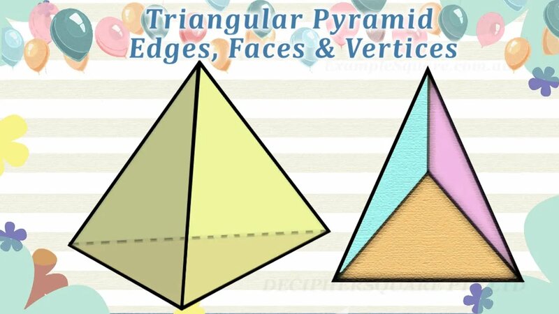 Triangular Pyramid - Faces Vertices and Edges - Смотреть онлайн в ...