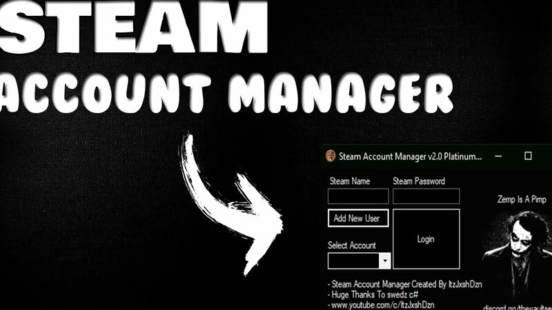 Steam account manager - great for multiple steam users! | switch ...