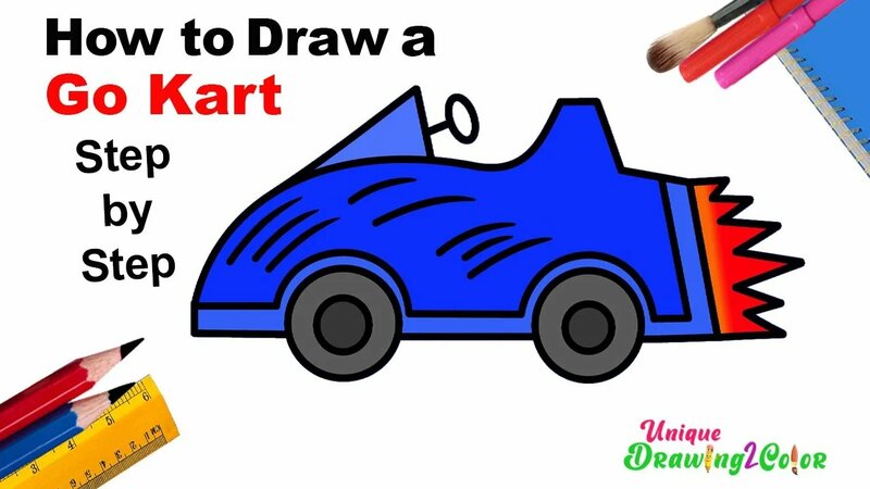 How to Draw a Go Kart (Step by Step Drawing Tutorial) - Yandex Video ...