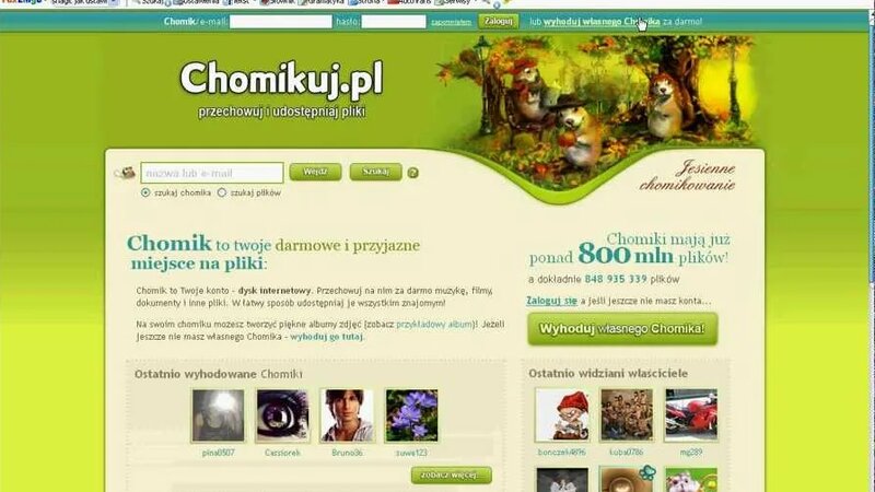 Zarabianie na Chomikuj.pl Wyhoduj własnego chomika