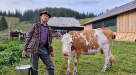 Life high in the mountains! we make cheese! ukrainian mountain village ...
