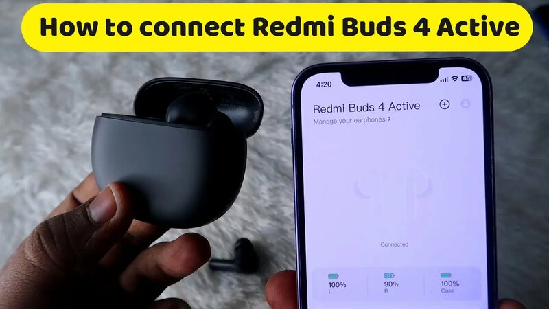 How to connect Redmi Buds 4 Active Earbuds to iPhone & new device with ...