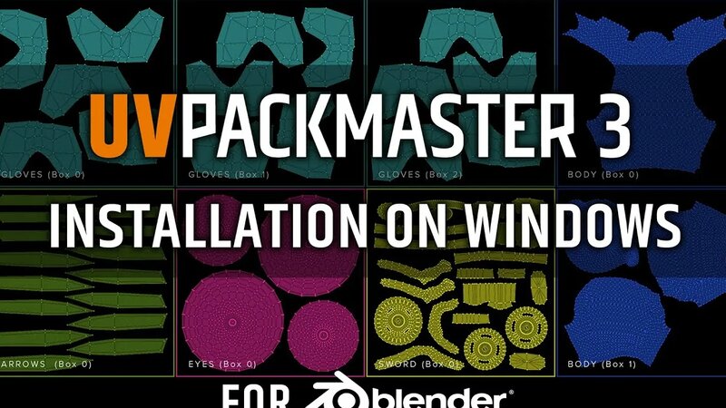 UVPackmaster 3 Blender tutorial - installation on Windows - Смотреть ...