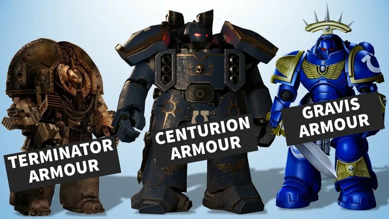 Astartes Armour Comparison: Terminator vs Centurion vs Aggressor Gravis ...