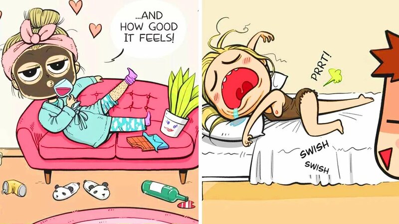 Funny Comics About Being A Girl In Comics Dub | Girl Problems Comics #2 ...