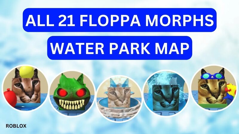 How To Find All Floppas in Water Park Map | Roblox Find The Floppa ...