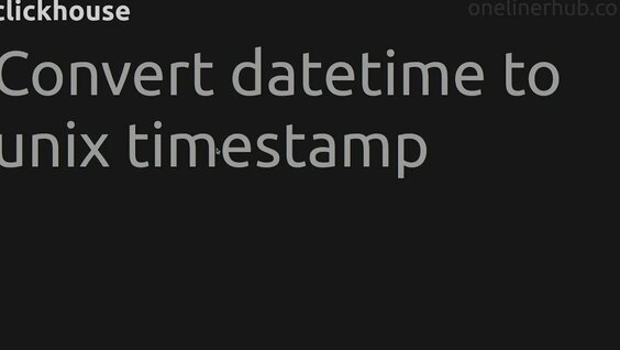convert timestamp to datetime: 897 video Yandex'te bulundu