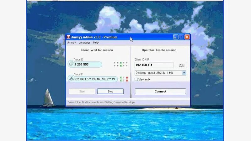 Remote desktop access software Ammyy Admin.mp4