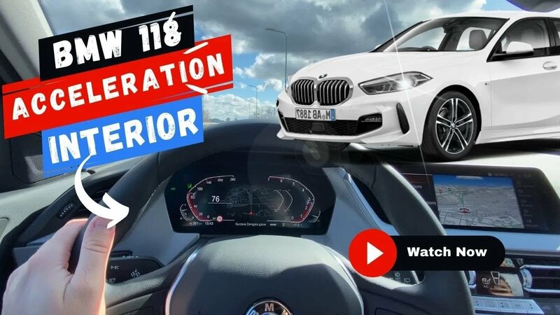 BMW 118i F40 2022 Acceleration / Interior / Engine sound