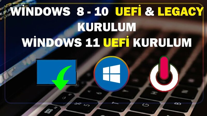 Windows 8-10-11 UEFİ Veya Legacy Format (kurulum) Nasıl Yapılır | Tüm ...