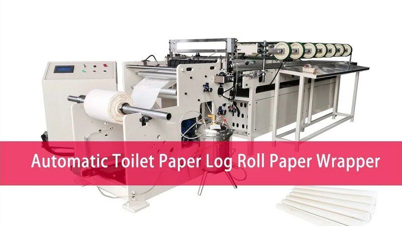 Automatic Toilet Paper Roll Long Log Paper Wrapper Machine / Оберточная ...