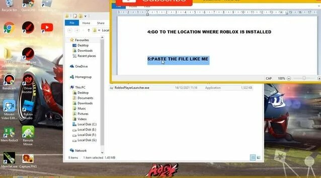 Fix (Your computer's graphics card is not compatible with Roblox's ...