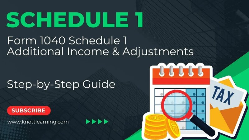 IRS Schedule 1 Form 1040 - Line by Line Instructions & Examples ...