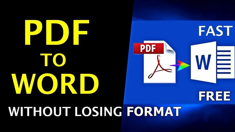 How to Convert PDF to Word Without Losing Format - Quick Way - Смотреть ...