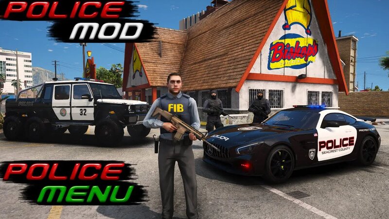 КАК Установить Police Mod и плагин Police Menu в GTA 5! Lspdfr - для ...