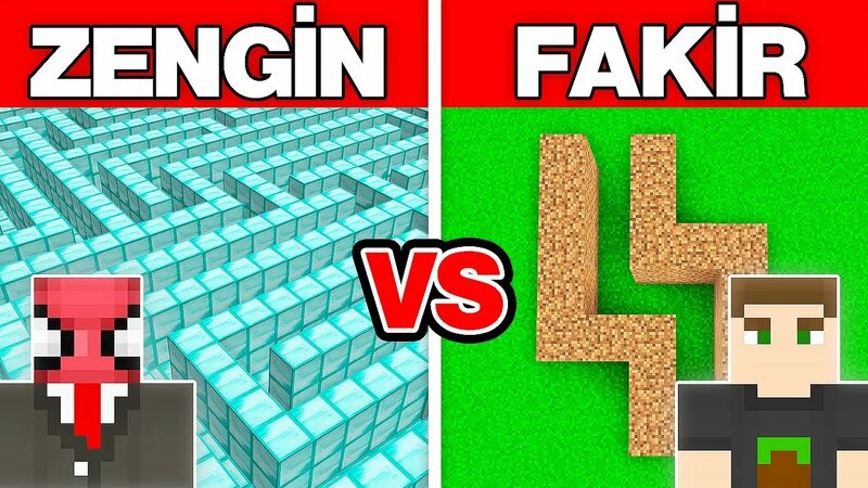 Zengin VS Fakir Labirent YAPI Kapişmasi - Minecraft - Yandex Video ...