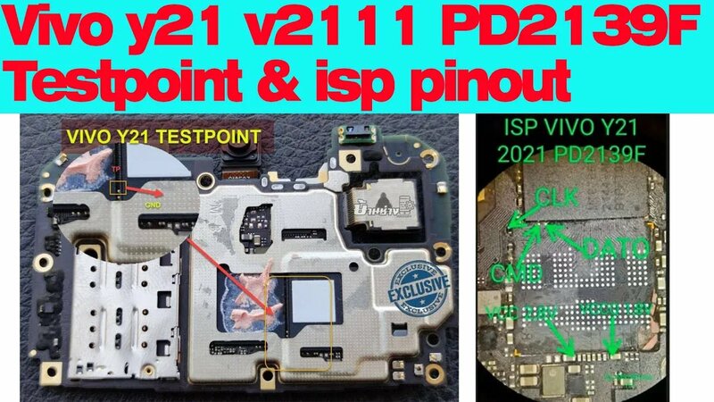 Vivo Y21, Pd2139f, V2111, test point isp pinout - Смотреть онлайн в ...