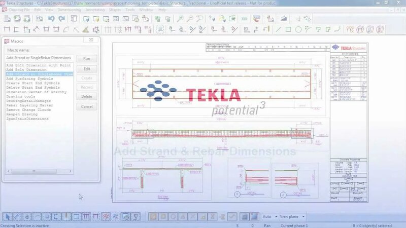 Adding Rebar/Strand Grouped Dimensions Extension - Tekla Structures ...