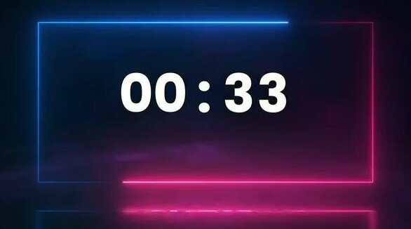 1 minute 30 seconds Timer [Neon Design] 90 seconds Countdown | Alarm ...